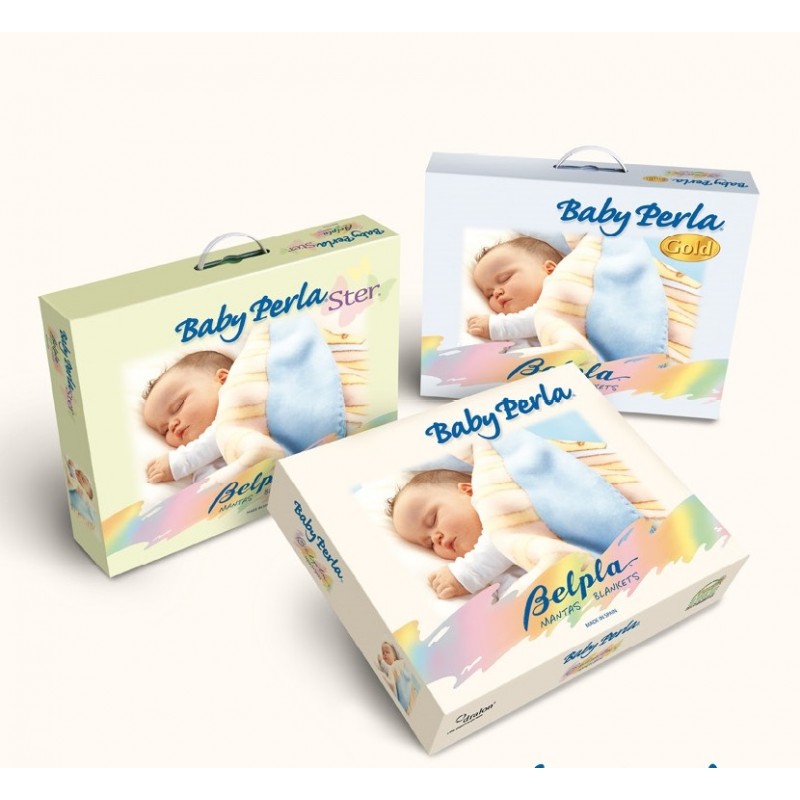 Pledas kūdikiui BABY PERLA GOLD 538 | Pledai vaikams| Miegoimperija.lt